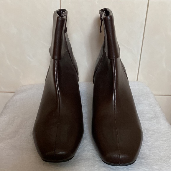 Basic Editions | Shoes | Basic Editions Faux Leather Ankle Boots | Poshmark